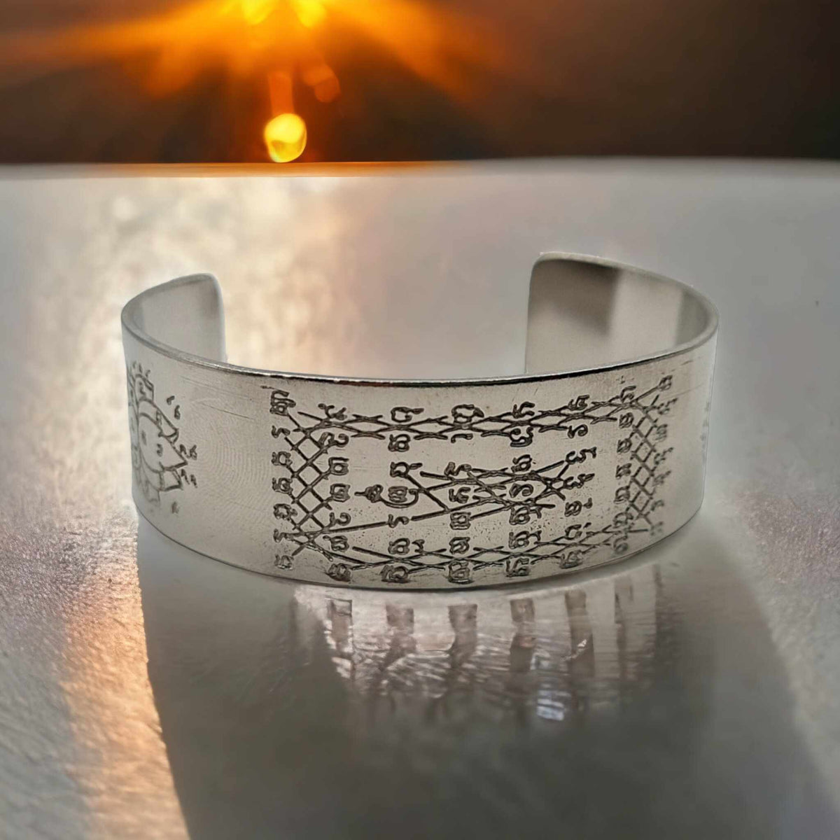 Thai amulet bracelet yant krawpetch diamond shield yantra Kruba Krissa ...