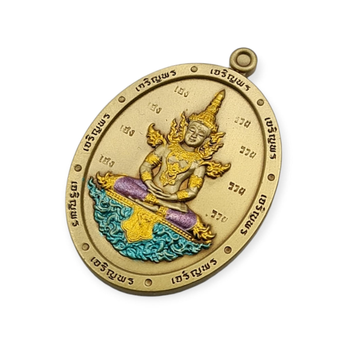 Thai amulet Emerald Buddha back with Garuda Lp Boonma Wat Koakeawthong ...