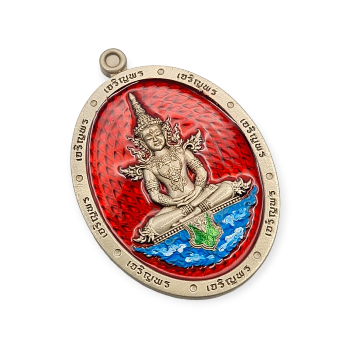 Thai amulet Emerald Buddha back with Garuda Lp Boonma Wat Koakeawthong ...